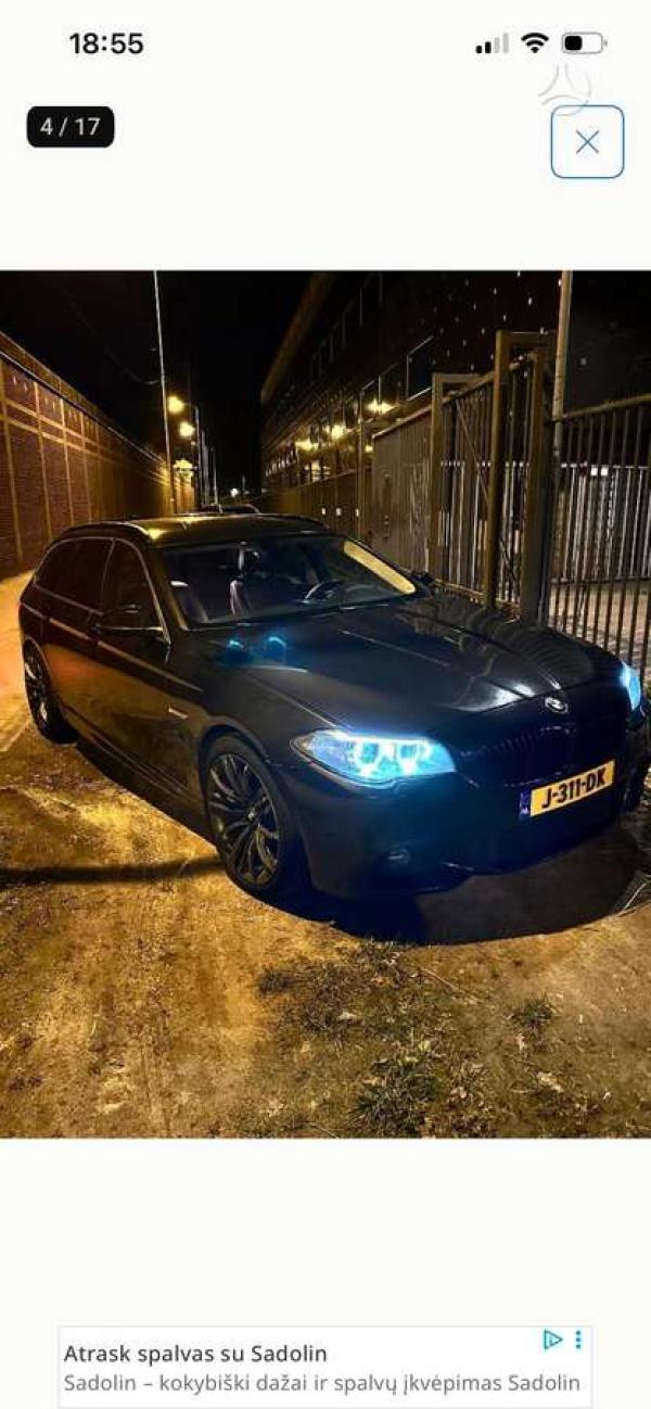 Brūns BMW 520 2016 Ukmergė, ar dzinēja tilpumu 2.00 L un nobraukumu 300 tūkst. km par 6200 €, foto 8 vietnē AUTOMOTO.COM.LV