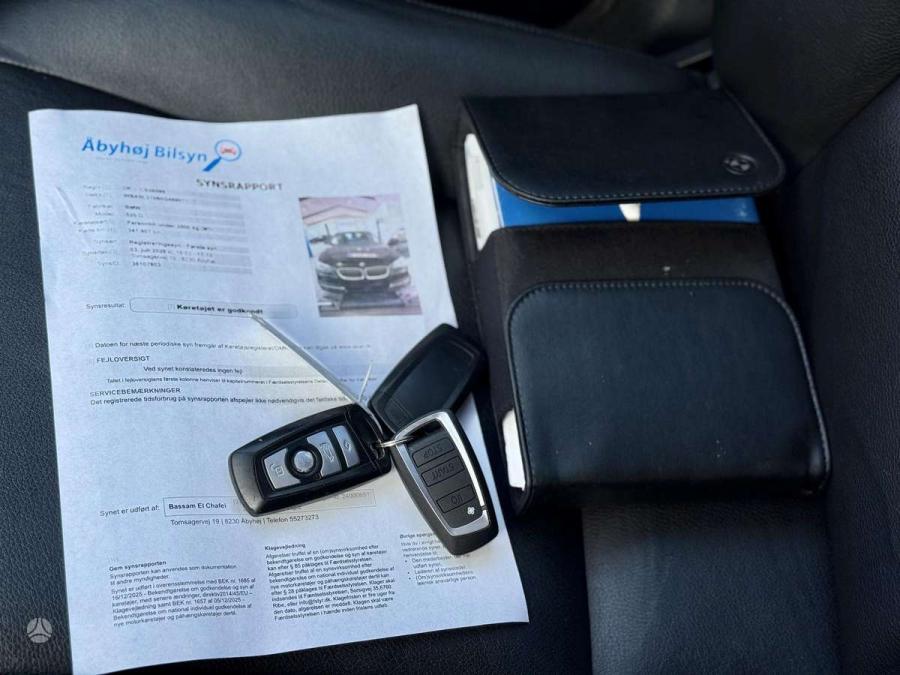 Brown BMW 520 2016 in Vilkaviskis, with an engine capacity of 2.00 L and mileage of 342 thousand km for 8900 €, photo 29 on AUTOMOTO.COM.LV