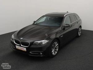 Brown BMW 520 2017 in Vilnius, with an engine capacity of 2.00 L and mileage of 259 thousand km for 13599 €, photo  on AUTOMOTO.COM.LV