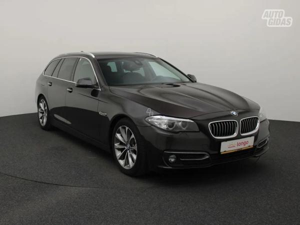 Brown BMW 520 2017 in Vilnius, with an engine capacity of 2.00 L and mileage of 259 thousand km for 13599 €, photo 10 on AUTOMOTO.COM.LV