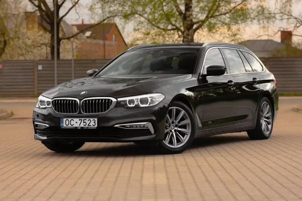 Brown BMW 520 2017 in Jelgava, with an engine capacity of 2.00 L and mileage of 216 thousand km for 16900 €, photo 2 on AUTOMOTO.COM.LV
