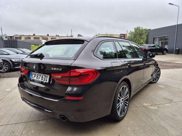 Brown BMW 520 2017 in Utena, with an engine capacity of 2.00 L and mileage of 331 thousand km for 13990 €, photo 5 on AUTOMOTO.COM.LV