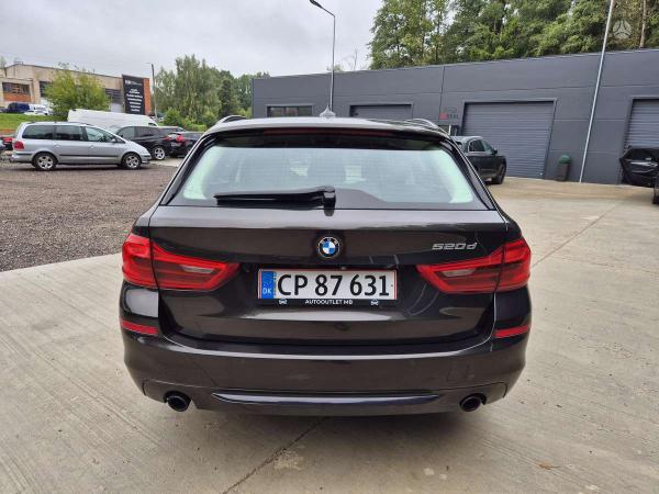 Brown BMW 520 2017 in Utena, with an engine capacity of 2.00 L and mileage of 331 thousand km for 13990 €, photo 9 on AUTOMOTO.COM.LV