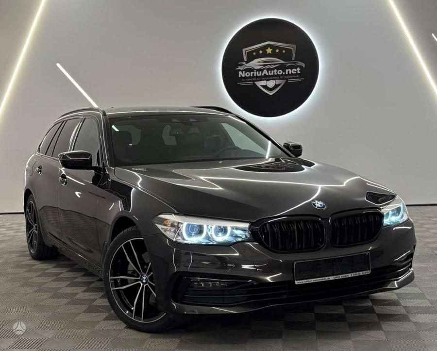 Brown BMW 520 2018 in Marijampole, with an engine capacity of 2.00 L and mileage of 187 thousand km for 17999 €, photo 1 on AUTOMOTO.COM.LV