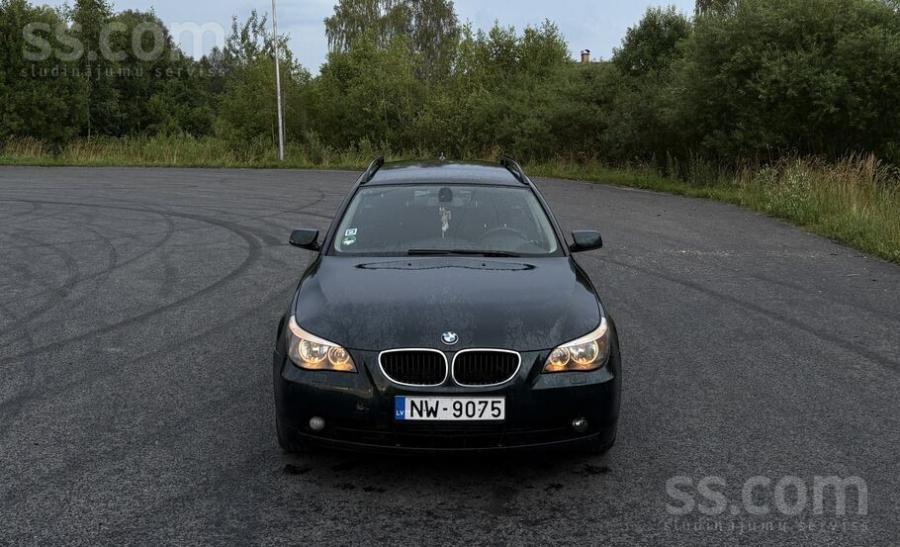 Green BMW 520 2006 in Rezekne, with an engine capacity of 2.00 L and mileage of 354 thousand km for 2800 €, photo 1 on AUTOMOTO.COM.LV