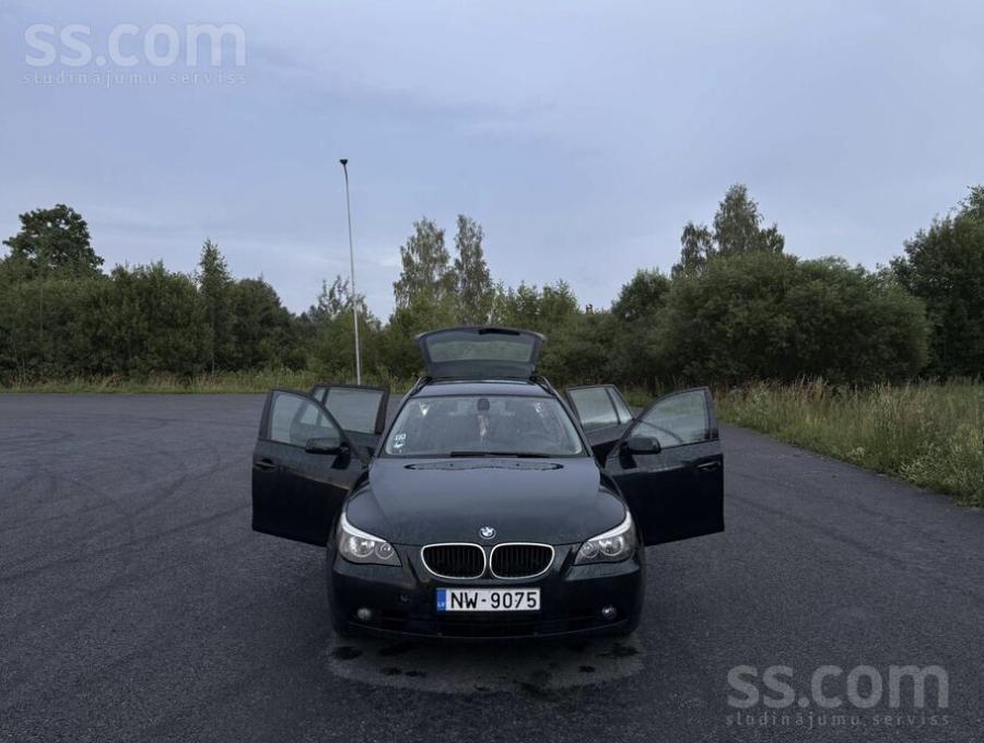 Green BMW 520 2006 in Rezekne, with an engine capacity of 2.00 L and mileage of 354 thousand km for 2800 €, photo 3 on AUTOMOTO.COM.LV