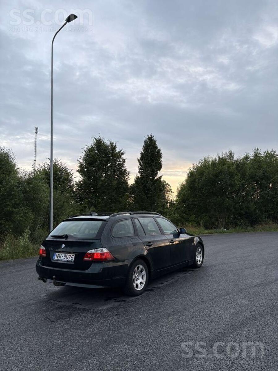 Green BMW 520 2006 in Rezekne, with an engine capacity of 2.00 L and mileage of 354 thousand km for 2800 €, photo 6 on AUTOMOTO.COM.LV