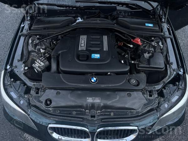 Green BMW 520 2006 in Rezekne, with an engine capacity of 2.00 L and mileage of 354 thousand km for 2800 €, photo 10 on AUTOMOTO.COM.LV