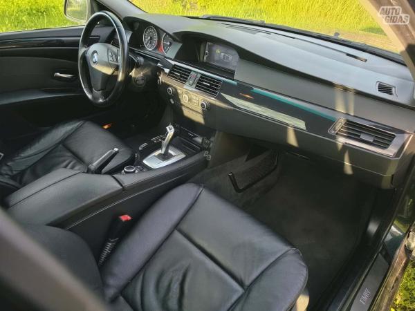 Green BMW 520 2010 in Kaunas, with an engine capacity of 2.00 L and mileage of 275 thousand km for 3750 €, photo 9 on AUTOMOTO.COM.LV