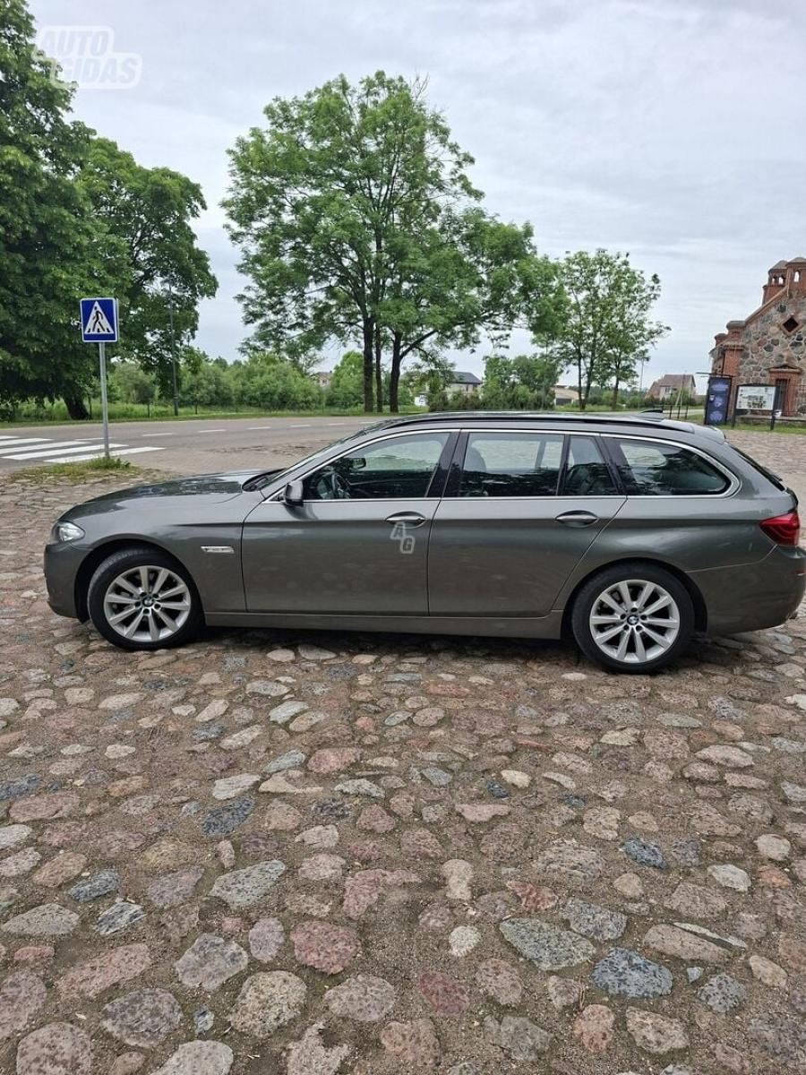 Green BMW 520 2014 in Vilnius, with an engine capacity of 2.00 L and mileage of 172 thousand km for 11300 €, photo 5 on AUTOMOTO.COM.LV