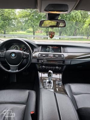 Green BMW 520 2014 in Vilnius, with an engine capacity of 2.00 L and mileage of 172 thousand km for 11300 €, photo 10 on AUTOMOTO.COM.LV
