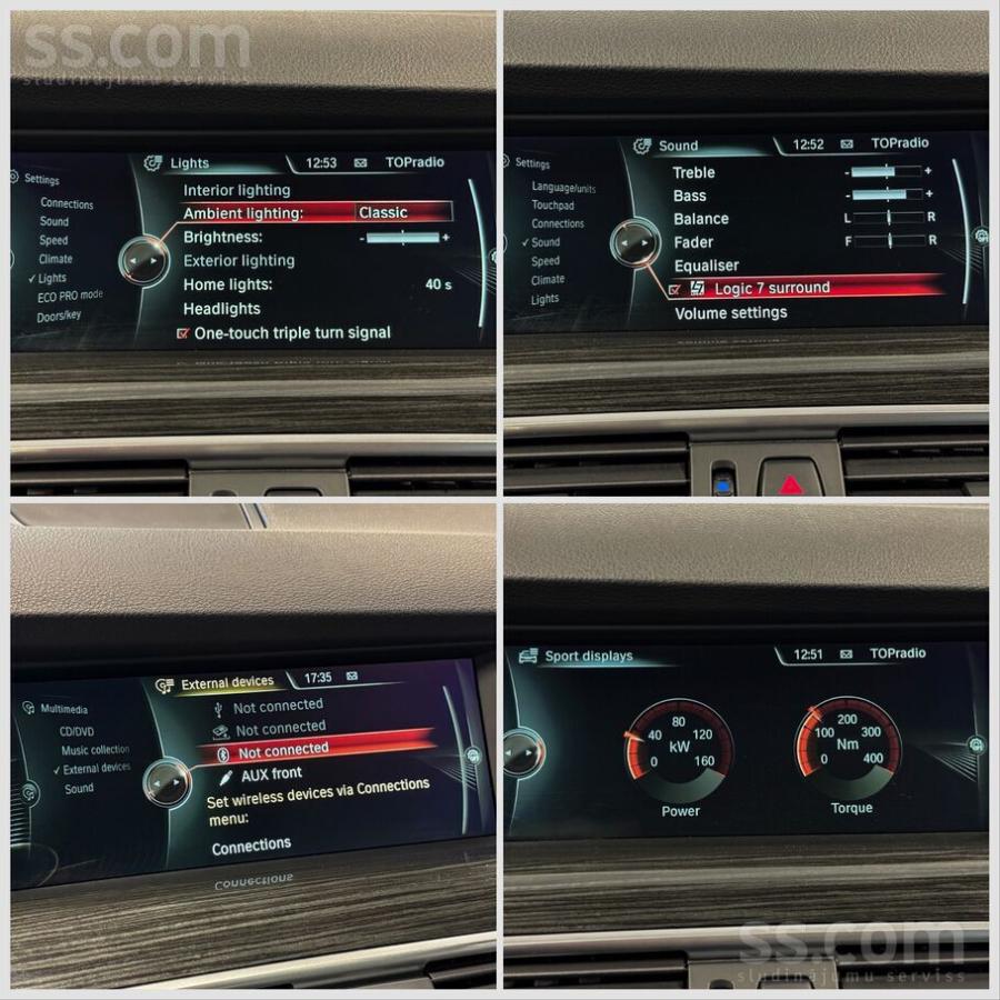 Pelēks BMW 520 2014 Jūrmala, ar dzinēja tilpumu 2.00 L un nobraukumu 247 tūkst. km par 13950 €, foto 28 vietnē AUTOMOTO.COM.LV