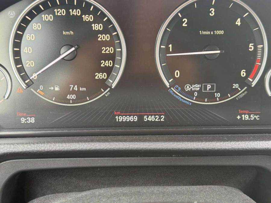 Серый БМВ 520 2015 в Утена, объемом двигателя 2.00 л и пробегом 200 тыс. км за 11900 €, фото 20 на AUTOMOTO.COM.LV