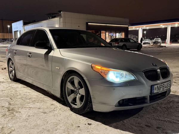 Grey BMW 520 2003 in Klaipeda, with an engine capacity of 2.17 L and mileage of 261 thousand km for 2350 €, photo 5 on AUTOMOTO.COM.LV