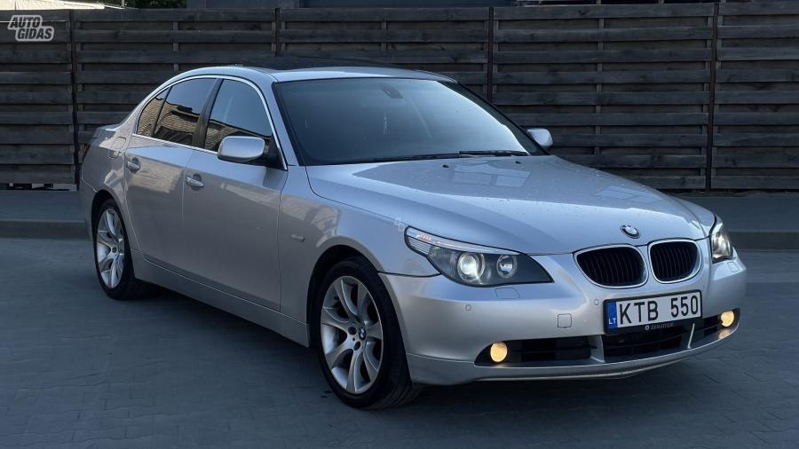 Grey BMW 520 2003 in Silute, with an engine capacity of 2.20 L and mileage of 439 thousand km for 2450 €, photo 4 on AUTOMOTO.COM.LV