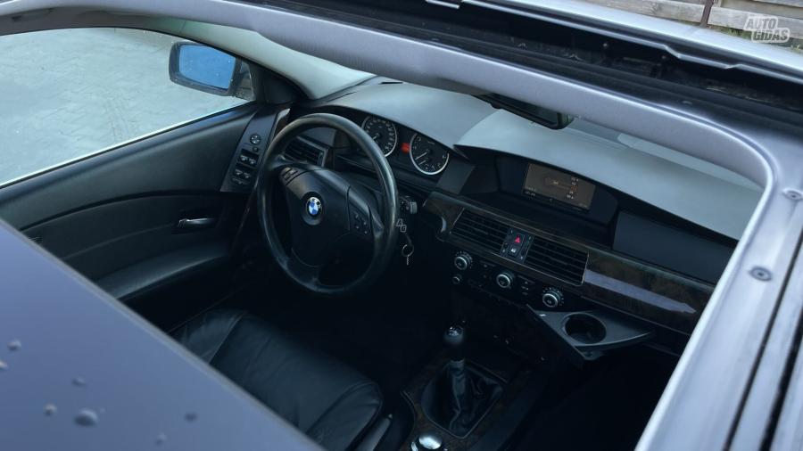 Grey BMW 520 2003 in Silute, with an engine capacity of 2.20 L and mileage of 439 thousand km for 2450 €, photo 17 on AUTOMOTO.COM.LV