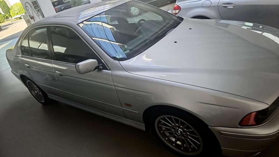 Grey BMW 520 2003 in Klaipeda, with an engine capacity of 2.17 L and mileage of 82 thousand km for 9950 €, photo 8 on AUTOMOTO.COM.LV