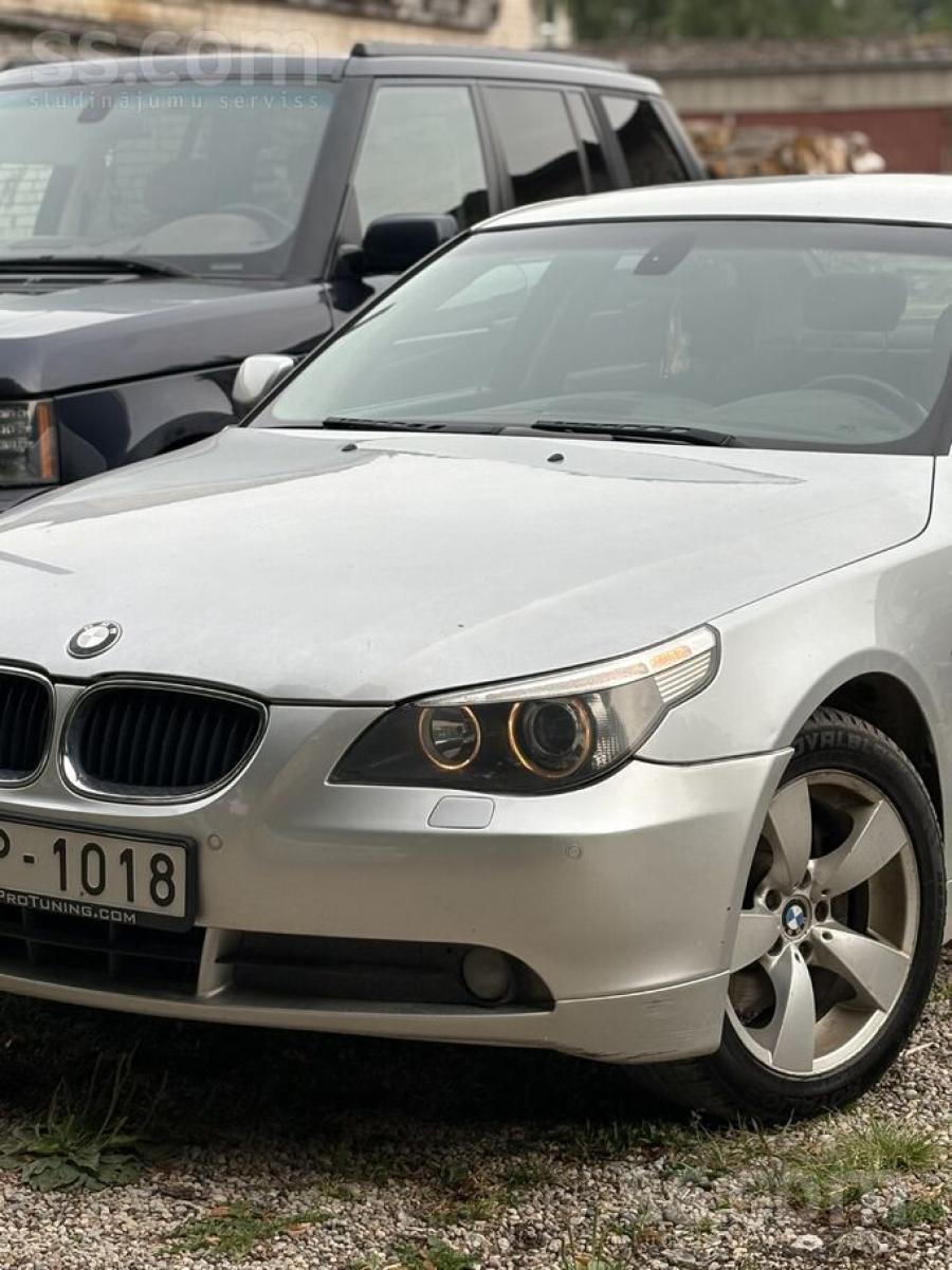 Pelēks BMW 520 2003 Kuldīga, ar dzinēja tilpumu 2.20 L un nobraukumu 263 tūkst. km par 2500 €, foto 1 vietnē AUTOMOTO.COM.LV