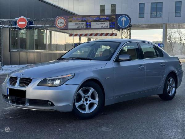 Grey BMW 520 2004 in Vilnius, with an engine capacity of 2.20 L and mileage of 308 thousand km for 1950 €, photo 8 on AUTOMOTO.COM.LV