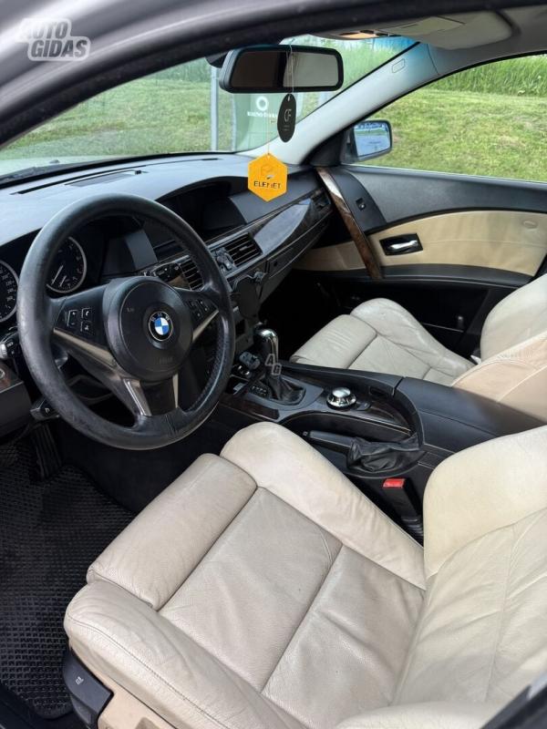 Grey BMW 520 2004 in Kaunas, with an engine capacity of 2.00 L and mileage of 363 thousand km for 2700 €, photo 9 on AUTOMOTO.COM.LV