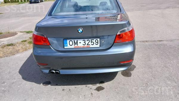 Pelēks BMW 520 2005 Liepāja, ar dzinēja tilpumu 2.20 L un nobraukumu 257 tūkst. km par 4255 €, foto 10 vietnē AUTOMOTO.COM.LV