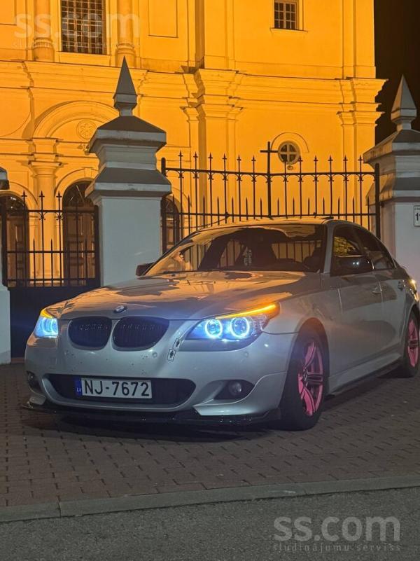 Grey BMW 520 2006 in Daugavpils, with an engine capacity of 2.00 L and mileage of 280 thousand km for 5200 €, photo 1 on AUTOMOTO.COM.LV