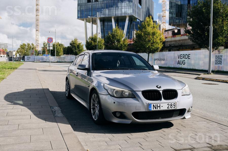 Pelēks BMW 520 2006 Rīga, ar dzinēja tilpumu 2.00 L un nobraukumu 296 tūkst. km par 5500 €, foto 1 vietnē AUTOMOTO.COM.LV