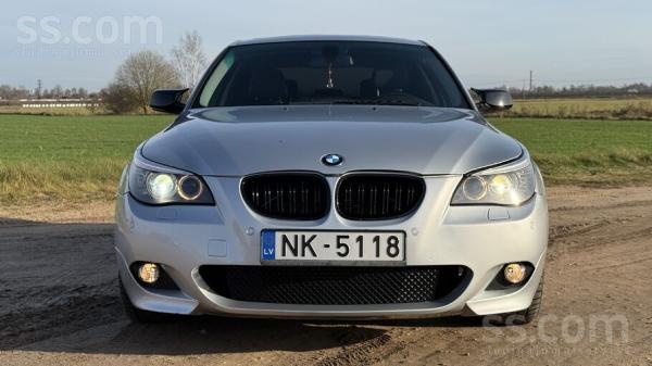 Grey BMW 520 2007 in Daugavpils, with an engine capacity of 2.00 L and mileage of 282 thousand km for 5300 €, photo 1 on AUTOMOTO.COM.LV