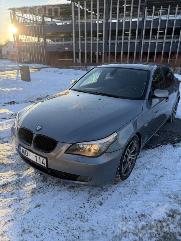 Grey BMW 520 2007 in Riga, with an engine capacity of 2.00 L and mileage of 280 thousand km for 4000 €, photo 1 on AUTOMOTO.COM.LV