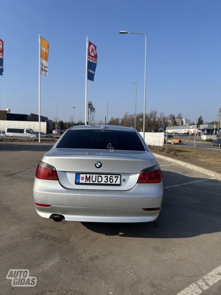 Grey BMW 520 2007 in Vilnius, with an engine capacity of 2.00 L and mileage of 334 thousand km for 2600 €, photo 8 on AUTOMOTO.COM.LV