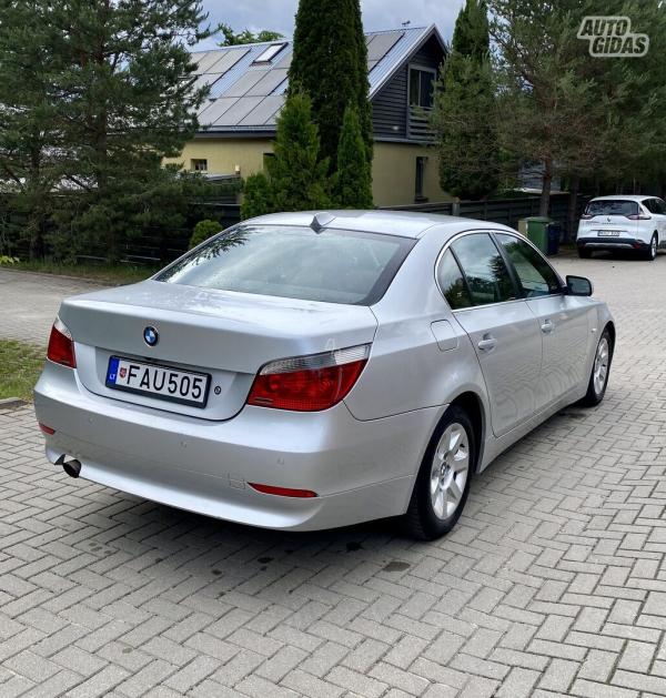 Grey BMW 520 2007 in Vilnius, with an engine capacity of 2.00 L and mileage of 382 thousand km for 3300 €, photo 5 on AUTOMOTO.COM.LV