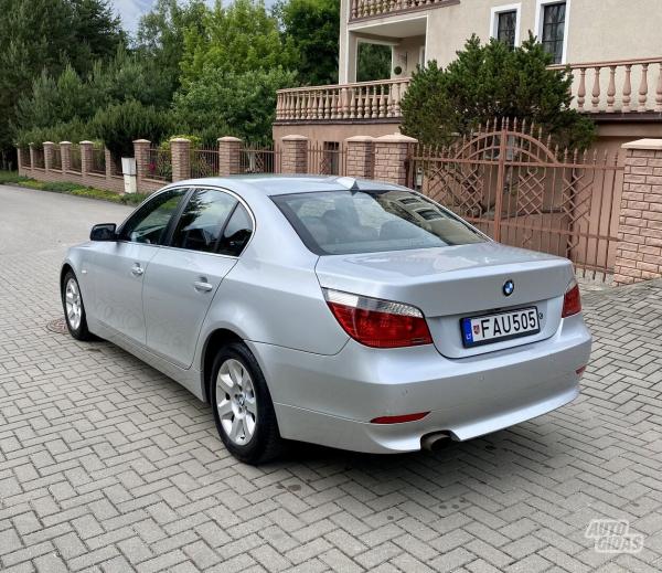 Grey BMW 520 2007 in Vilnius, with an engine capacity of 2.00 L and mileage of 382 thousand km for 3300 €, photo 3 on AUTOMOTO.COM.LV