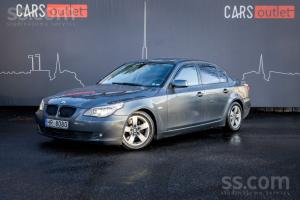 Grey BMW 520 2008 in Riga, with an engine capacity of 2.00 L and mileage of 360 thousand km for 4990 €, photo  on AUTOMOTO.COM.LV
