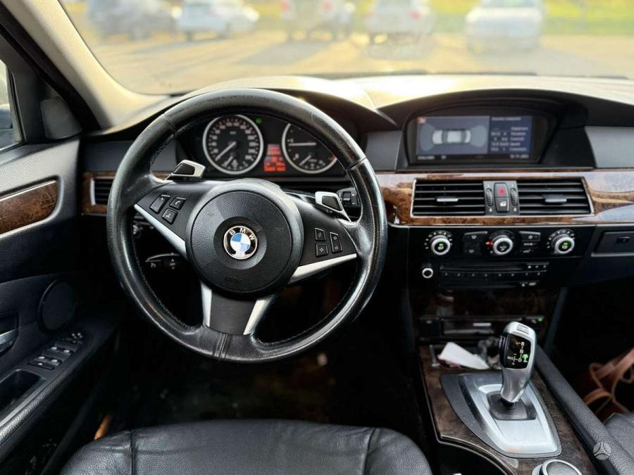 Pelēks BMW 520 2008 Šilutė, ar dzinēja tilpumu 2.00 L un nobraukumu 320 tūkst. km par 3850 €, foto 11 vietnē AUTOMOTO.COM.LV