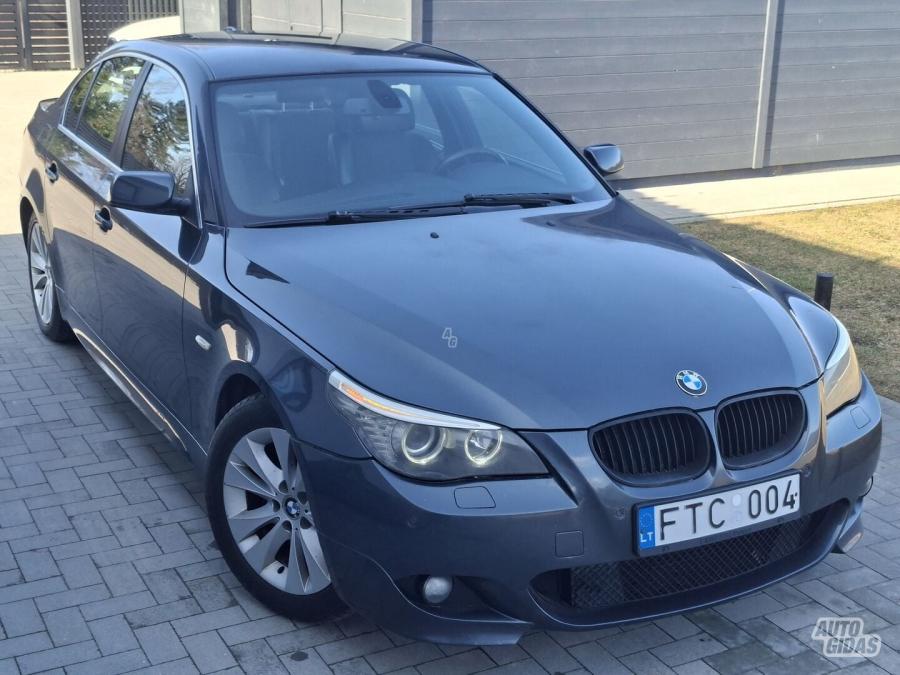 Grey BMW 520 2008 in Silute, with an engine capacity of 2.00 L and mileage of 330 thousand km for 4300 €, photo 3 on AUTOMOTO.COM.LV
