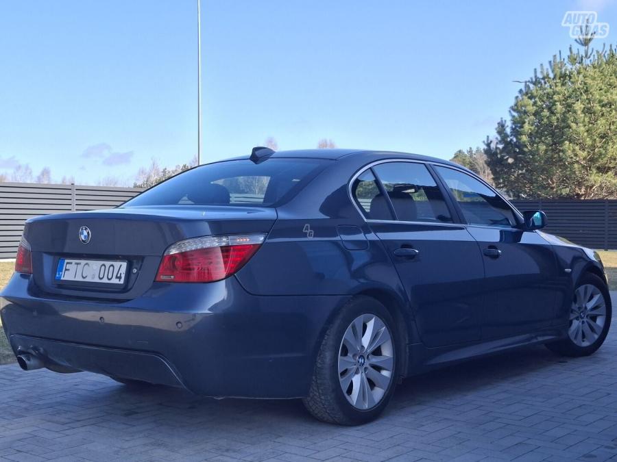 Grey BMW 520 2008 in Silute, with an engine capacity of 2.00 L and mileage of 330 thousand km for 4300 €, photo 5 on AUTOMOTO.COM.LV