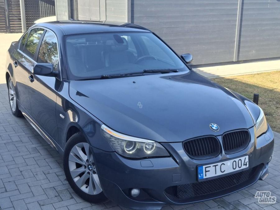 Grey BMW 520 2008 in Silute, with an engine capacity of 2.00 L and mileage of 330 thousand km for 4300 €, photo 8 on AUTOMOTO.COM.LV
