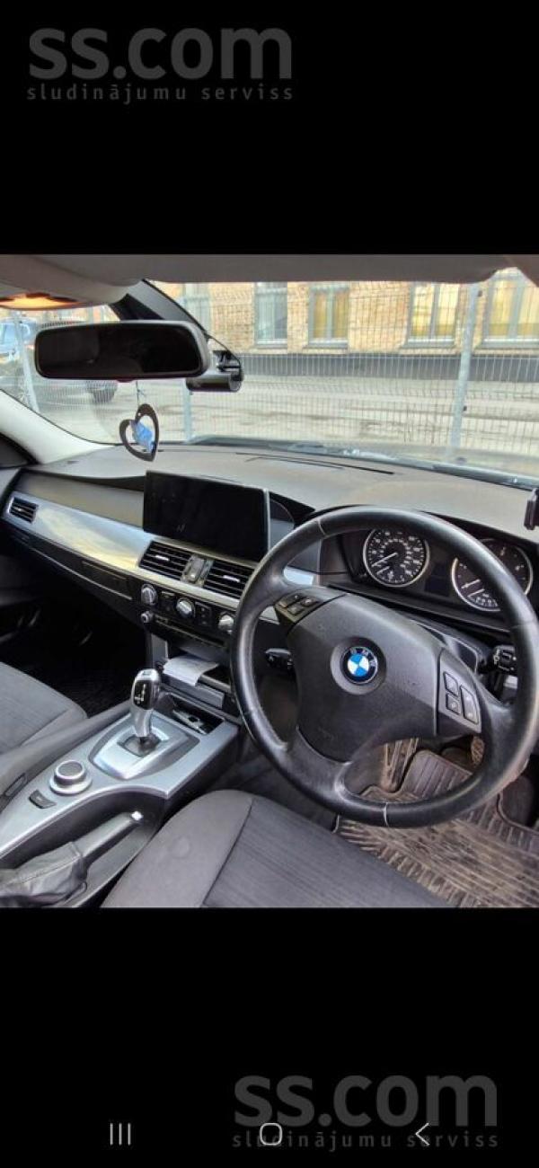Pelēks BMW 520 2008 Rīga, ar dzinēja tilpumu 2.00 L un nobraukumu 197 tūkst. km par 2000 €, foto 4 vietnē AUTOMOTO.COM.LV
