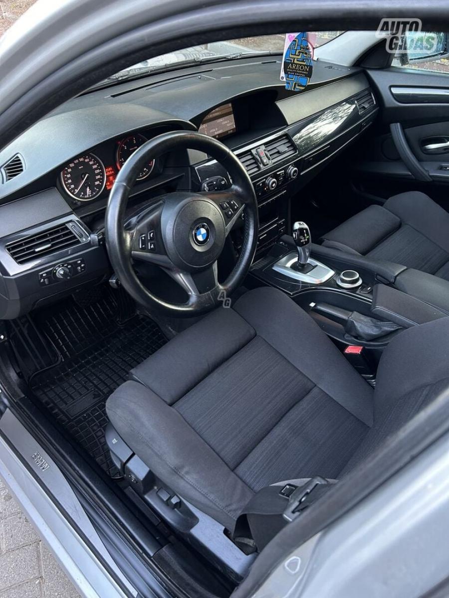 Grey BMW 520 2008 in Marijampole, with an engine capacity of 2.00 L and mileage of 287 thousand km for 3300 €, photo 8 on AUTOMOTO.COM.LV