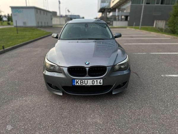Grey BMW 520 2008 in Vilnius, with an engine capacity of 2.00 L and mileage of 387 thousand km for 5500 €, photo 2 on AUTOMOTO.COM.LV