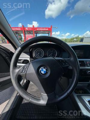 Grey BMW 520 2008 in Daugavpils, with an engine capacity of 2.00 L and mileage of 286 thousand km for 3200 €, photo 6 on AUTOMOTO.COM.LV