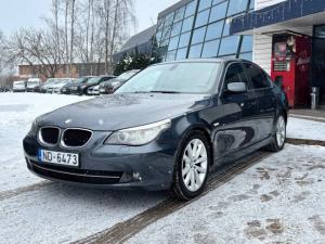 Grey BMW 520 2009 in Riga, with an engine capacity of 2.00 L and mileage of 286 thousand km for 6299 €, photo  on AUTOMOTO.COM.LV