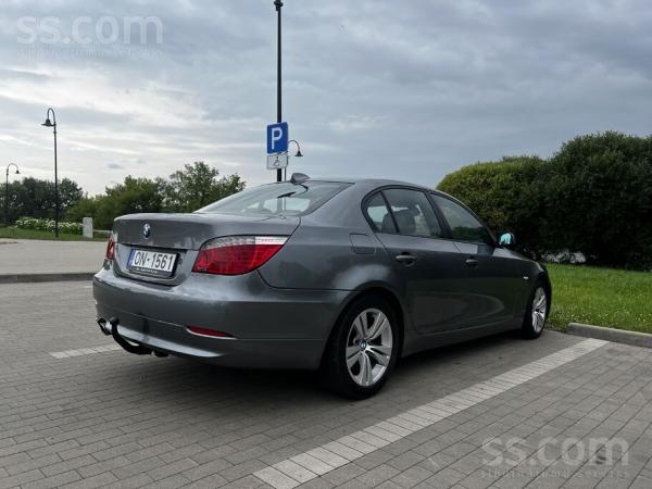 Grey BMW 520 2009 in Daugavpils, with an engine capacity of 2.00 L and mileage of 0 thousand km for 4250 €, photo 5 on AUTOMOTO.COM.LV