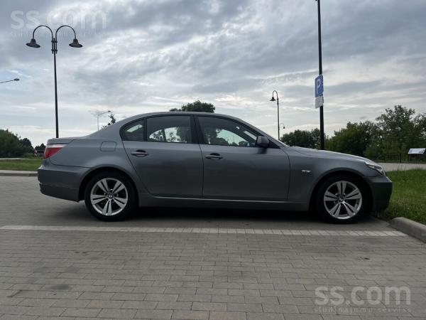 Grey BMW 520 2009 in Daugavpils, with an engine capacity of 2.00 L and mileage of 0 thousand km for 4250 €, photo 6 on AUTOMOTO.COM.LV