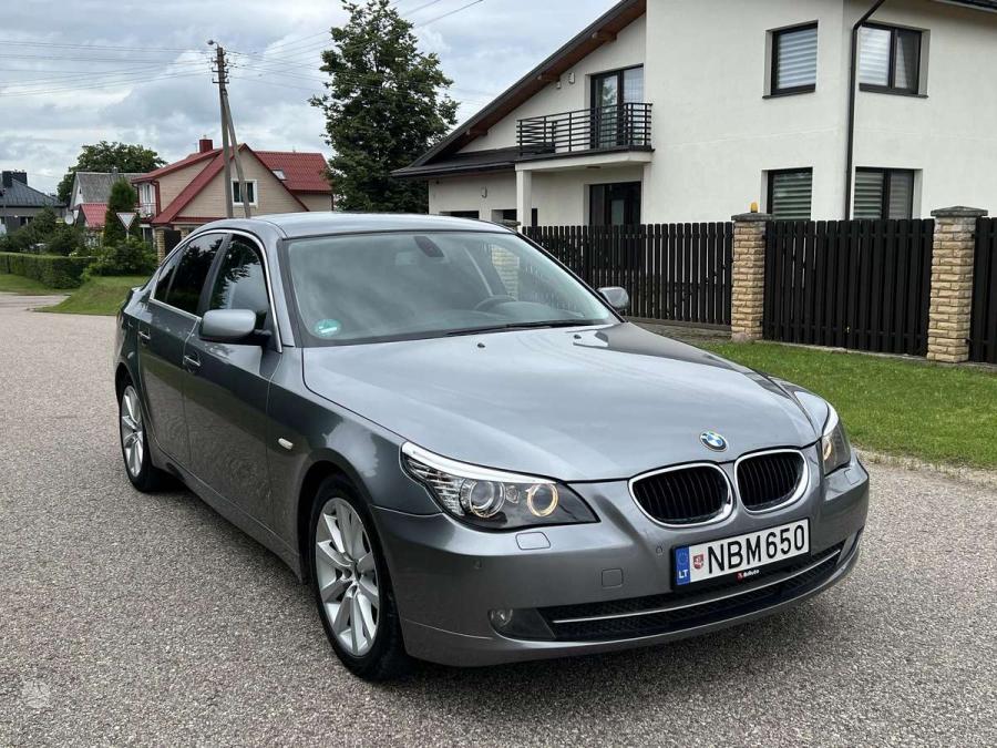 Pelēks BMW 520 2009 Utena, ar dzinēja tilpumu 2.00 L un nobraukumu 346 tūkst. km par 3950 €, foto 3 vietnē AUTOMOTO.COM.LV