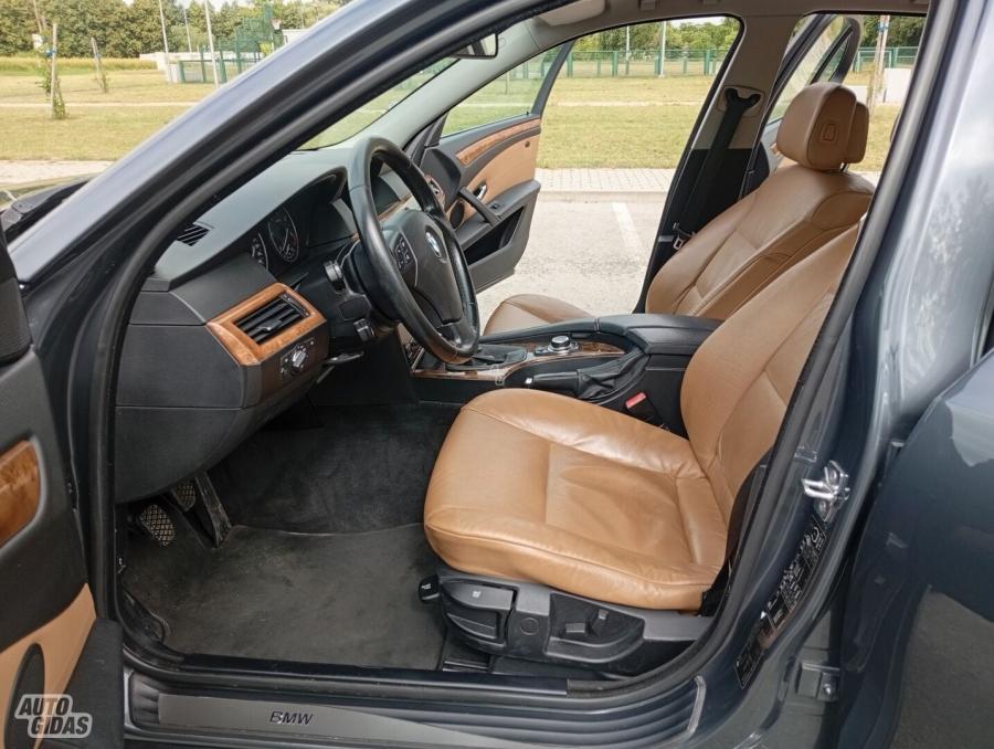 Pelēks BMW 520 2009 Viļņa, ar dzinēja tilpumu 2.00 L un nobraukumu 214 tūkst. km par 5000 €, foto 14 vietnē AUTOMOTO.COM.LV