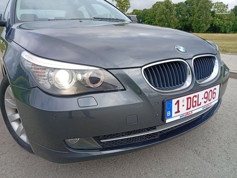 Grey BMW 520 2009 in Vilnius, with an engine capacity of 2.00 L and mileage of 214 thousand km for 4950 €, photo 28 on AUTOMOTO.COM.LV