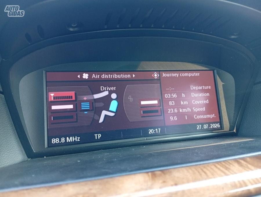 Grey BMW 520 2009 in Vilnius, with an engine capacity of 2.00 L and mileage of 214 thousand km for 4950 €, photo 31 on AUTOMOTO.COM.LV