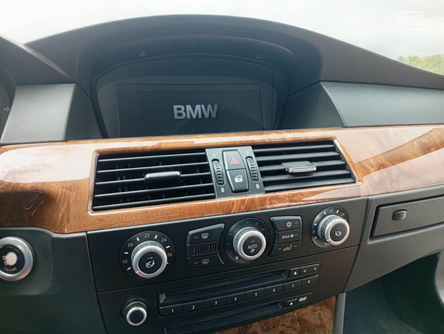 Grey BMW 520 2009 in Vilnius, with an engine capacity of 2.00 L and mileage of 214 thousand km for 4900 €, photo 26 on AUTOMOTO.COM.LV