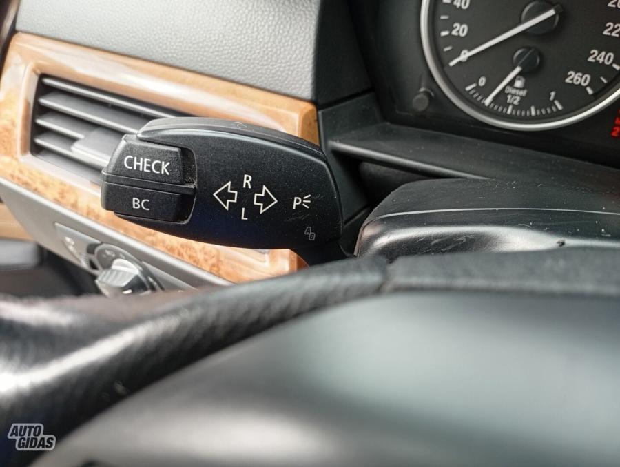 Grey BMW 520 2009 in Vilnius, with an engine capacity of 2.00 L and mileage of 214 thousand km for 4550 €, photo 26 on AUTOMOTO.COM.LV